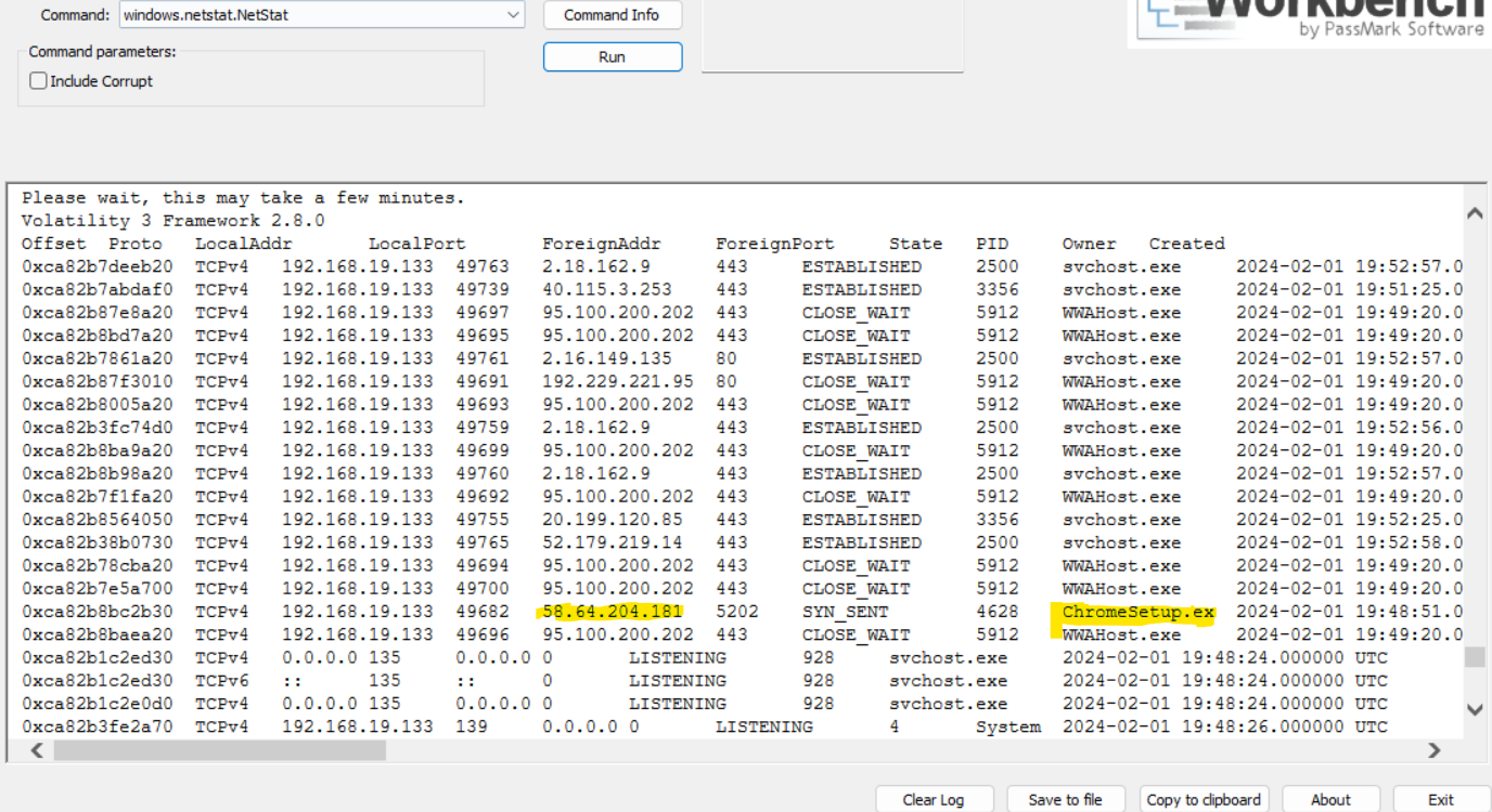 Detecting and Analyzing Malware using Volatility Workbench – Das Securities